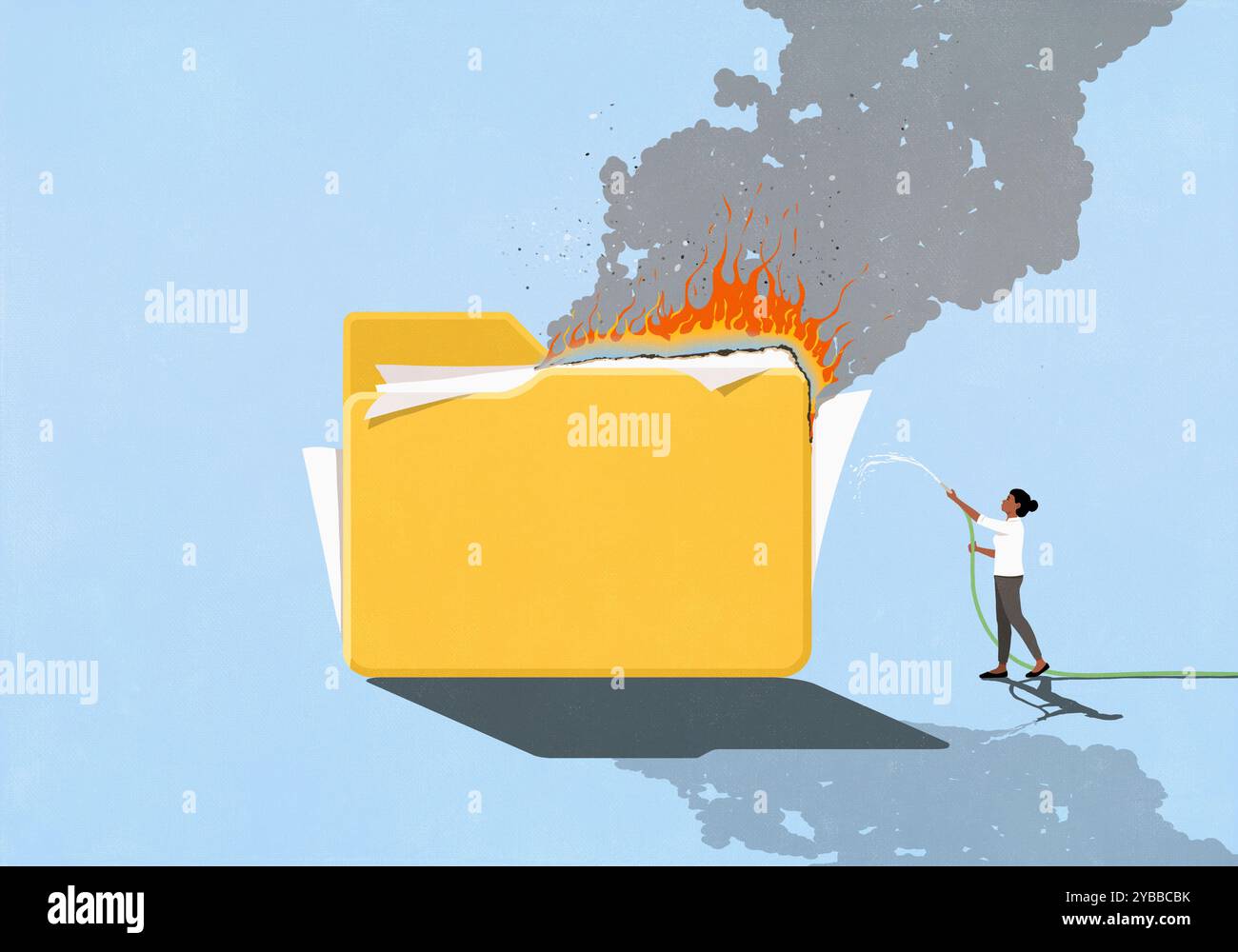 Burning folder hi-res stock photography and images - Alamy