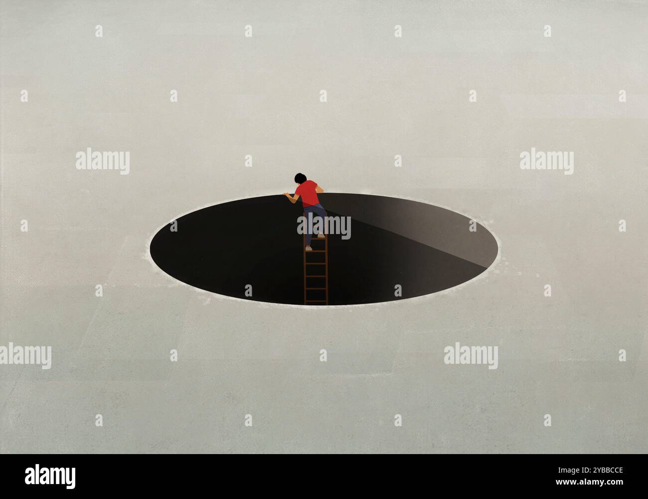 Man hole with ladder hi-res stock photography and images - Alamy