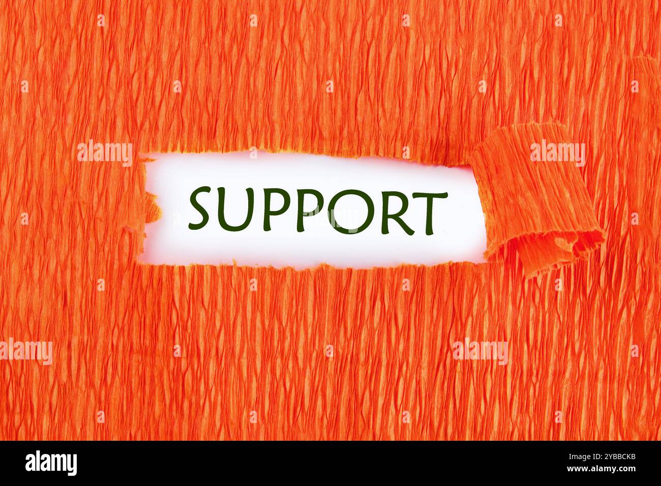 Business concept. The phrase, the text, the words SUPPORT are written ...
