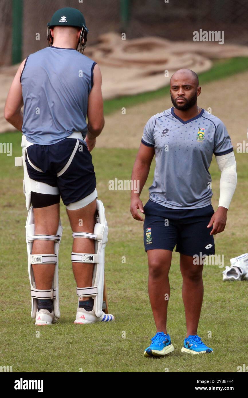 Temba Bavuma during South Africa Team attends practice session at the ...