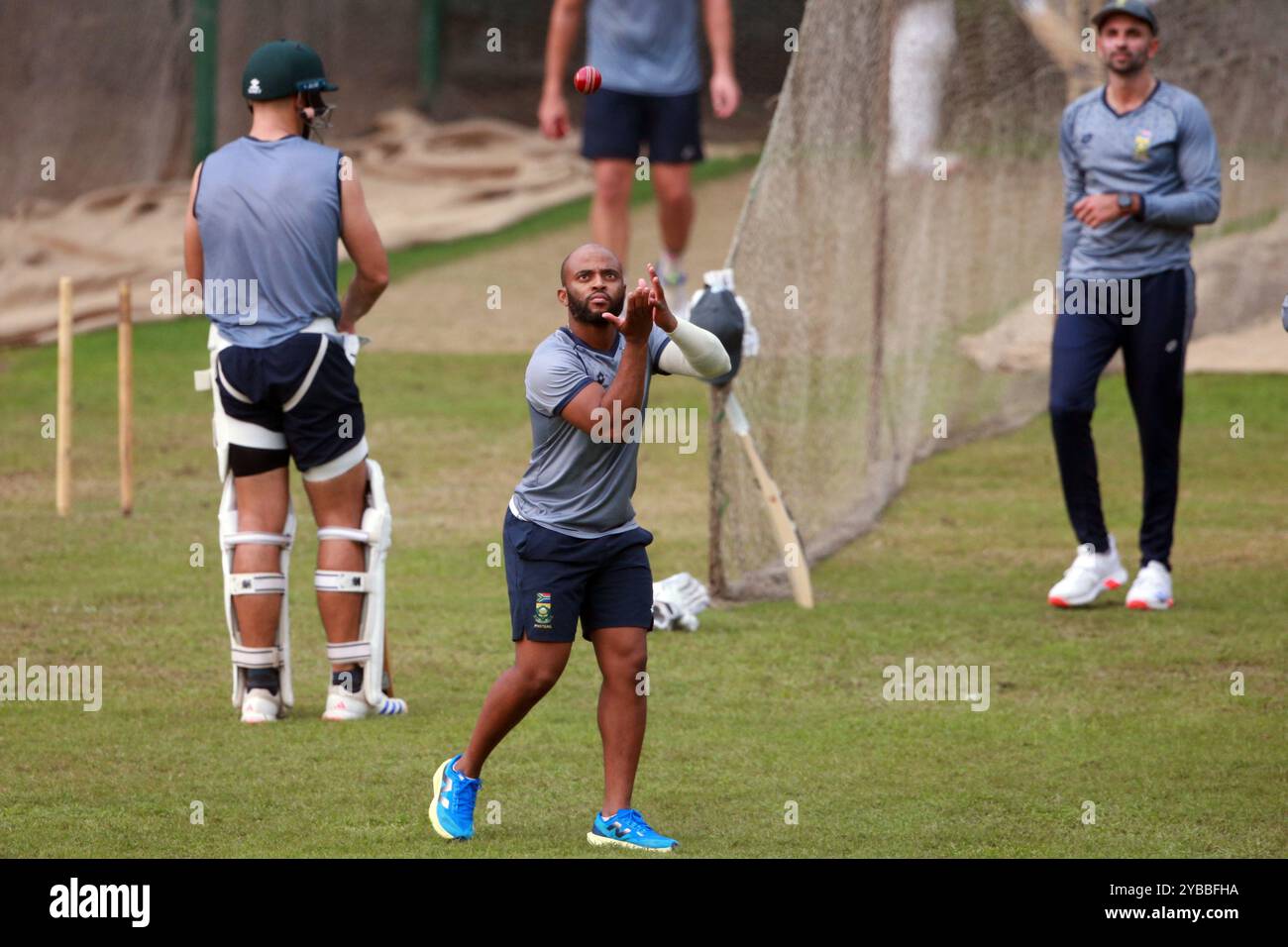 Temba Bavuma during South Africa Team attends practice session at the ...
