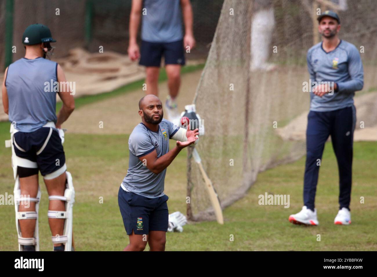 Temba Bavuma during South Africa Team attends practice session at the ...