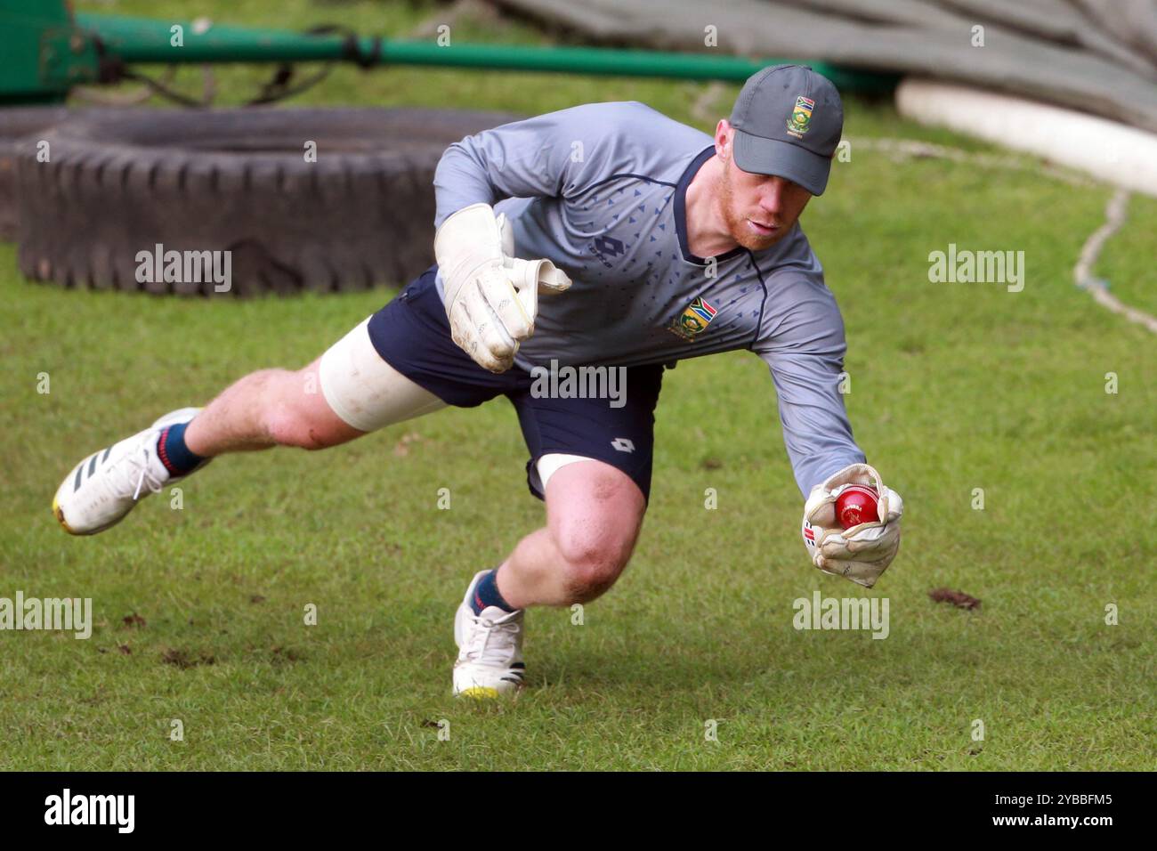 Kyle Verreynne during South Africa Team attends practice session at the ...