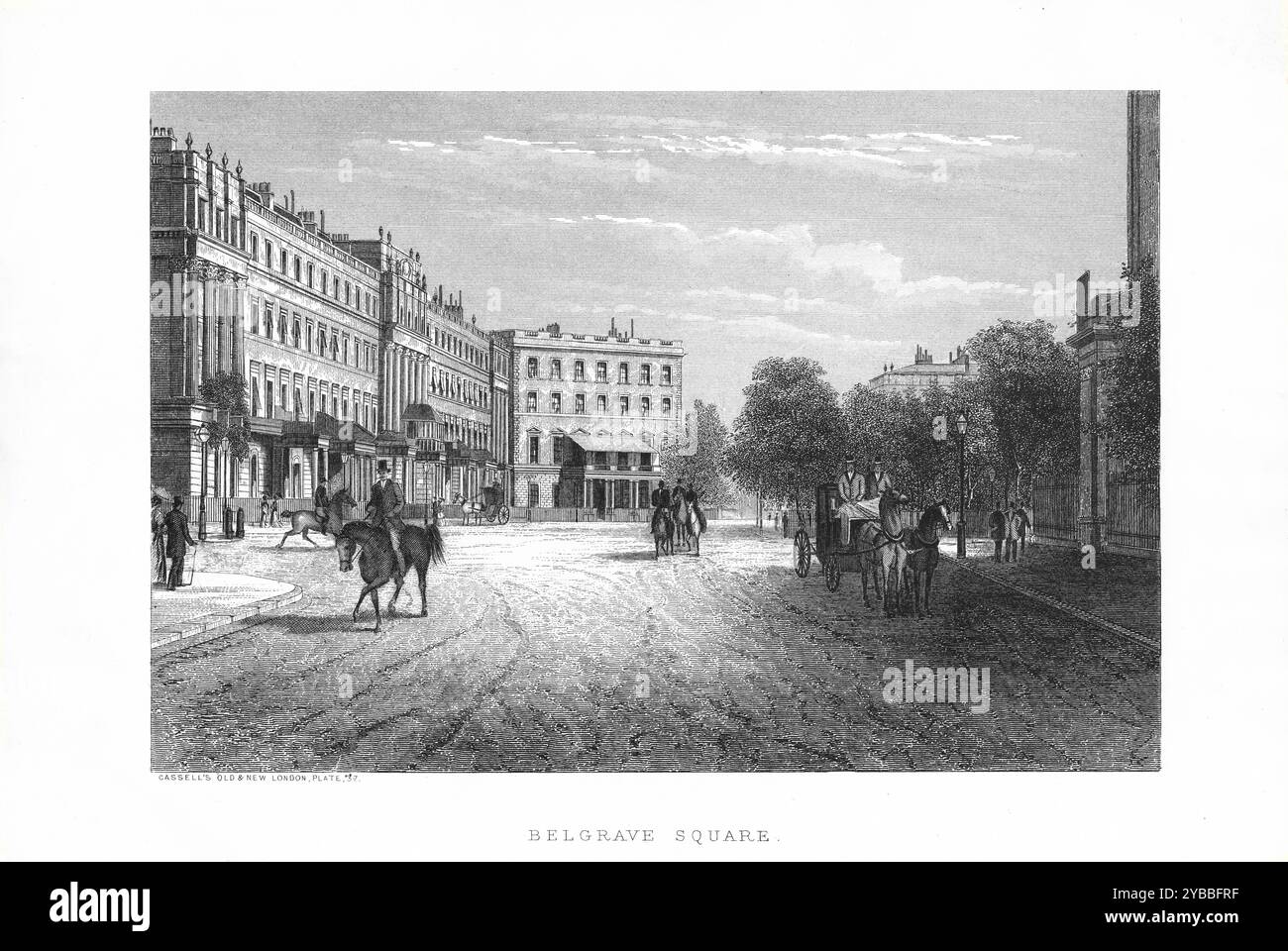 Belgrave Square, Westminster, London' (c1850), from 'Old and New London ...