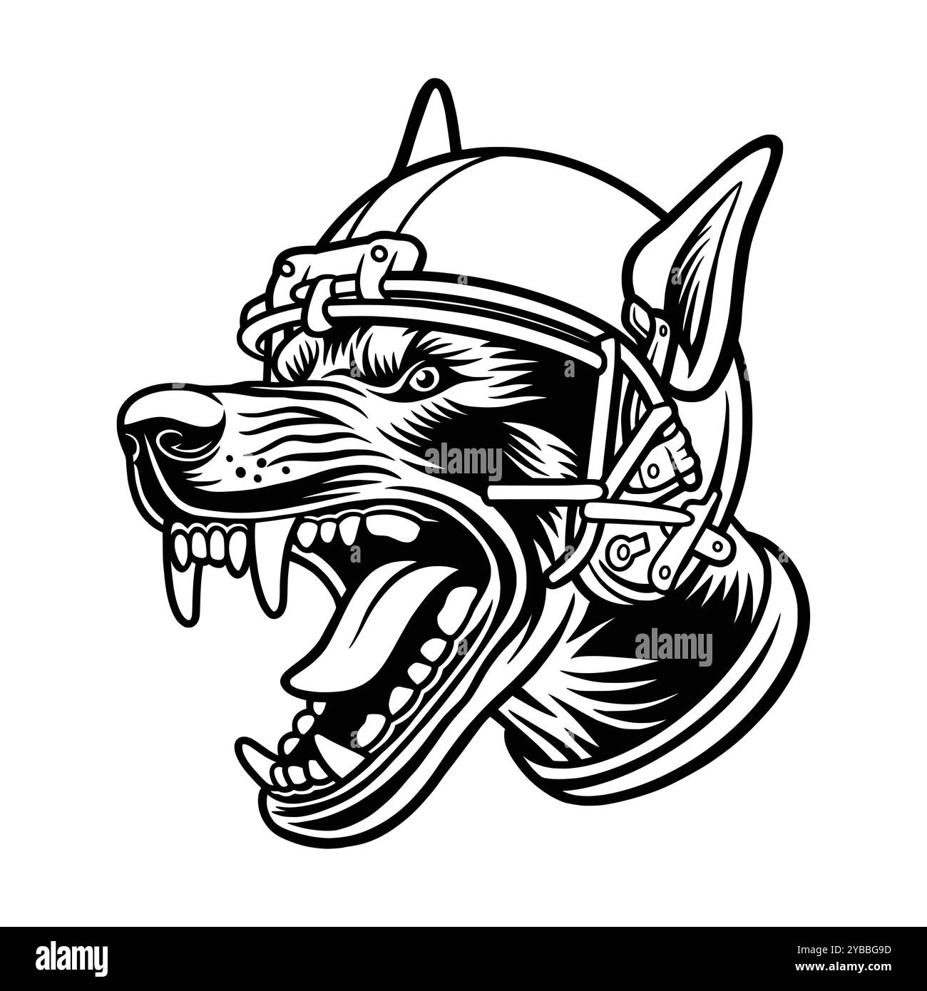 Angry Dog Face Drawing Angry Dog Royalty Free Stock Vector Images And