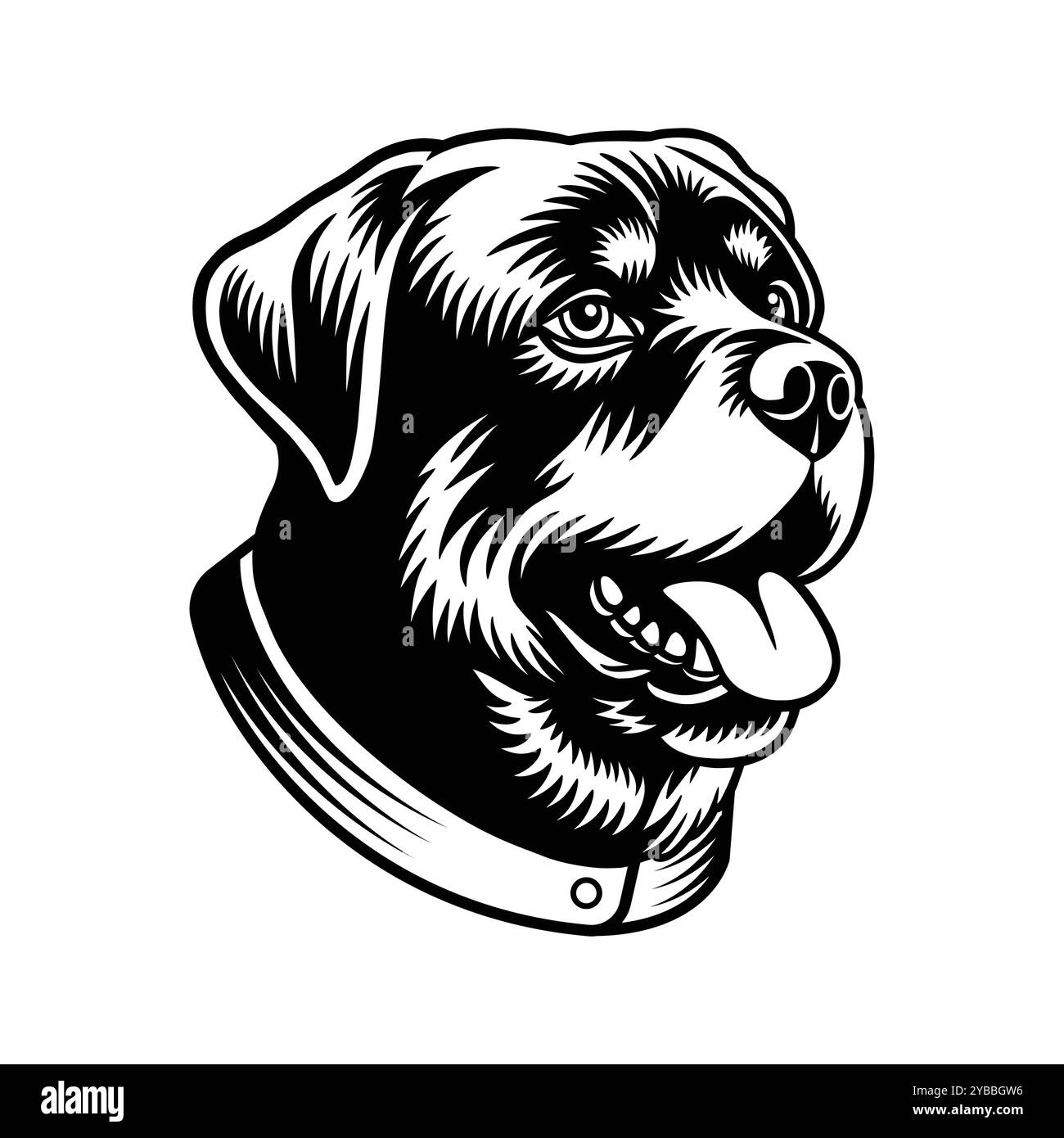 Rottweiler illustration hi-res stock photography and images - Alamy