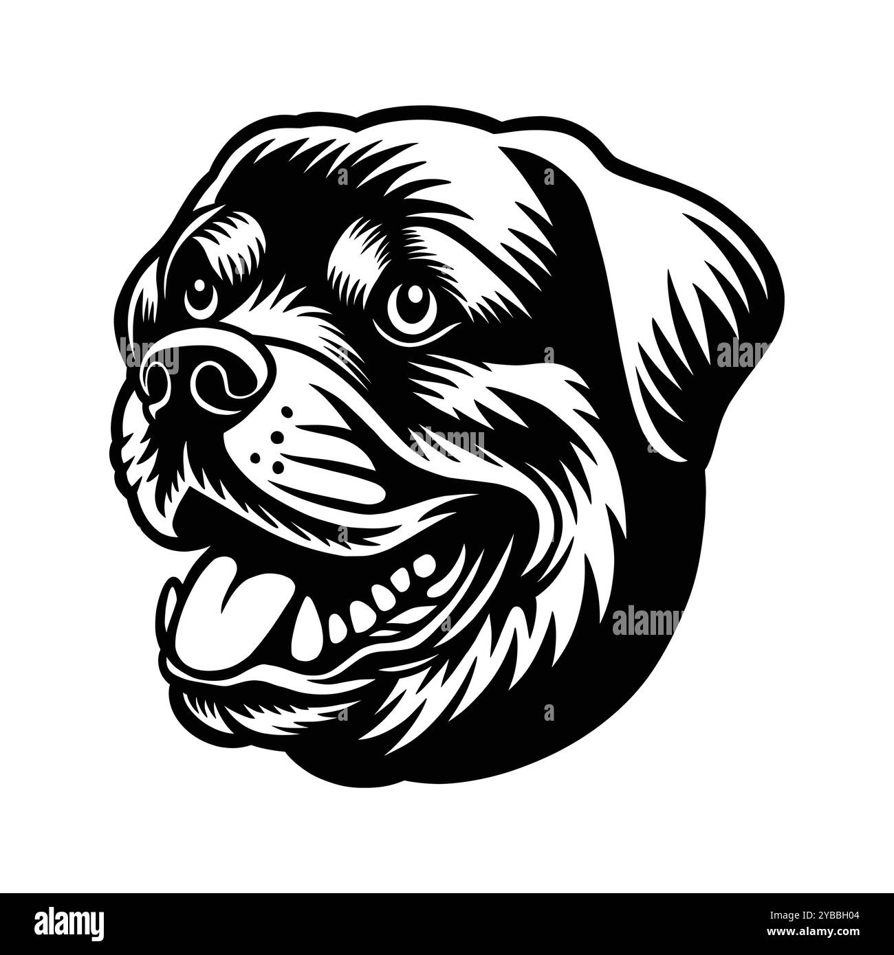 Rottweiler clipart Black and White Stock Photos & Images - Alamy