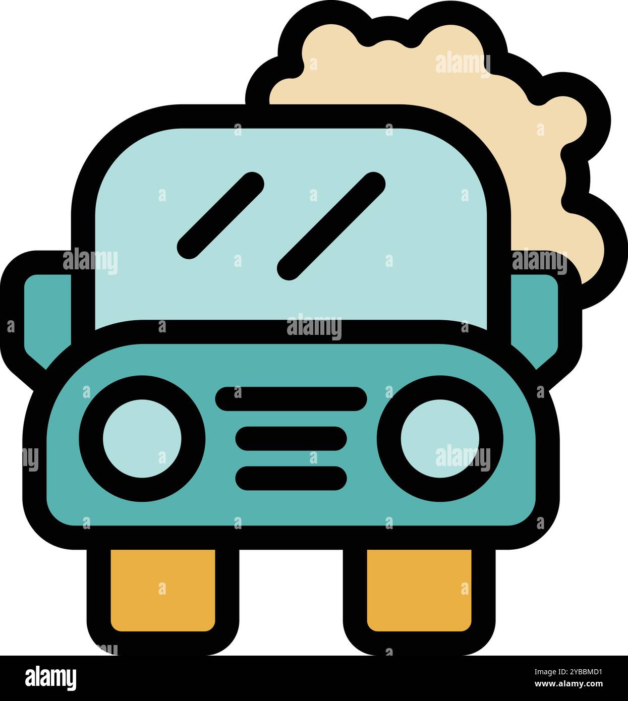 This icon depicts an off road vehicle covered in mud, emphasizing the ...