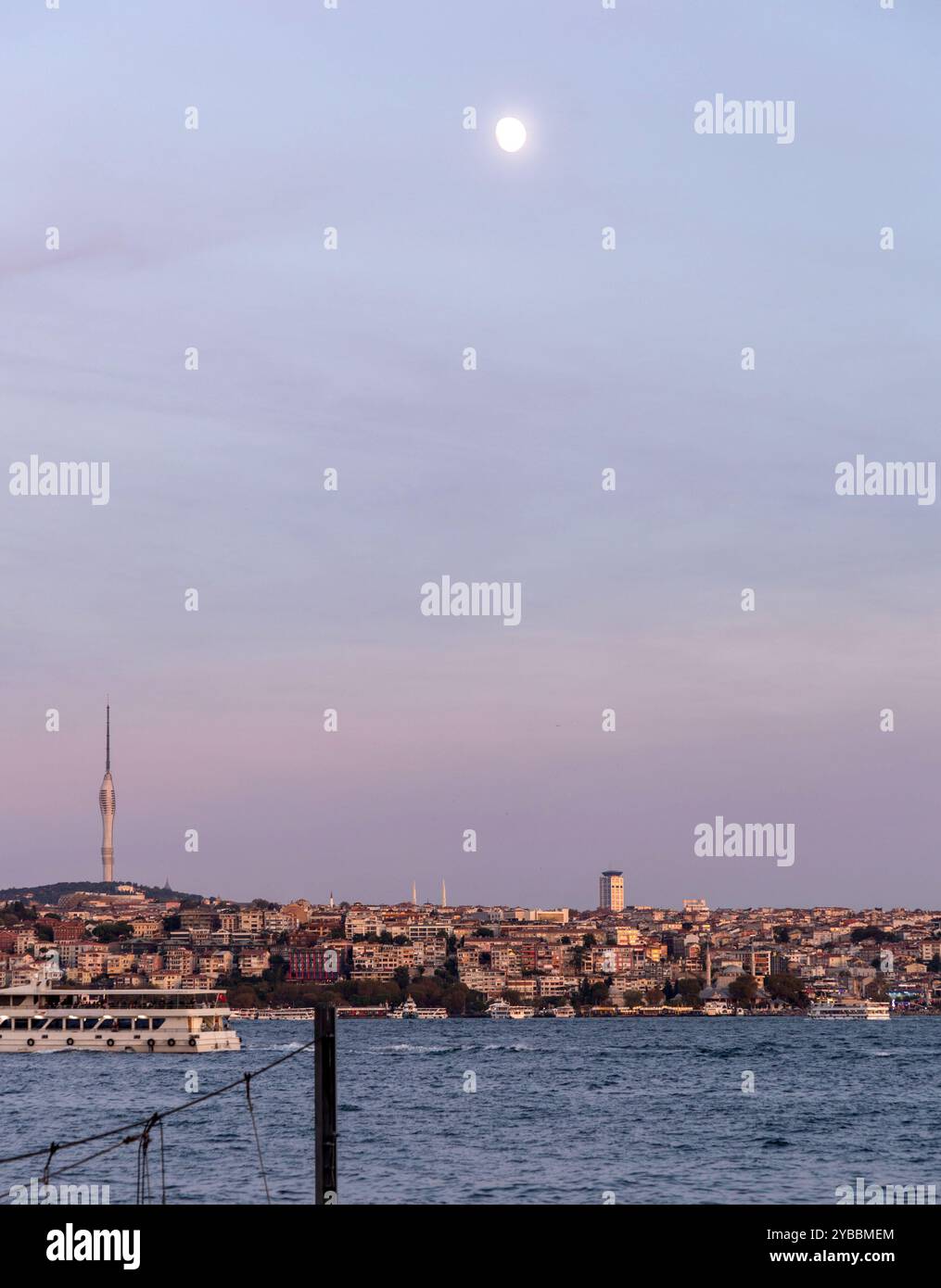 Istanbul, Turkiye - OCT 14, 2024: Skyline view of Istanbul seen from ...