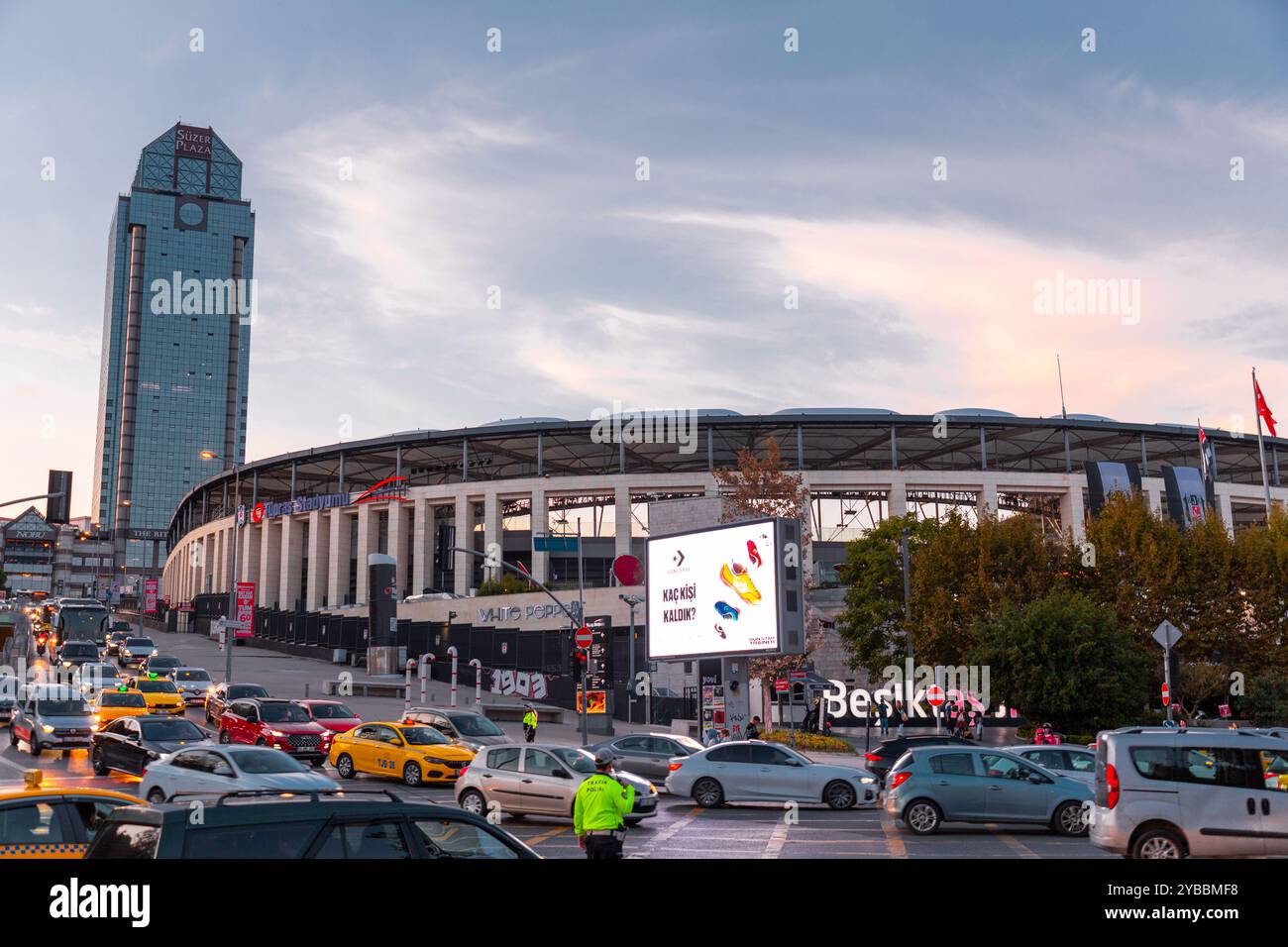 Istanbul, Turkiye - 14 OCT 2024: Besiktas Tupras Stadium is a multi ...