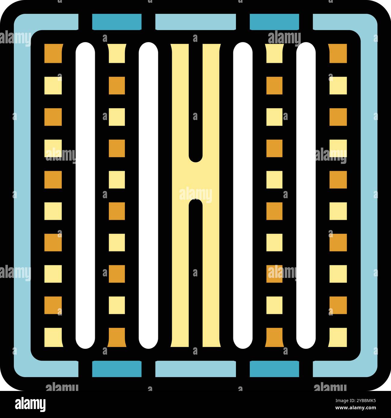 Semiconductor wafer showing tracks being scanned by laser for defects ...