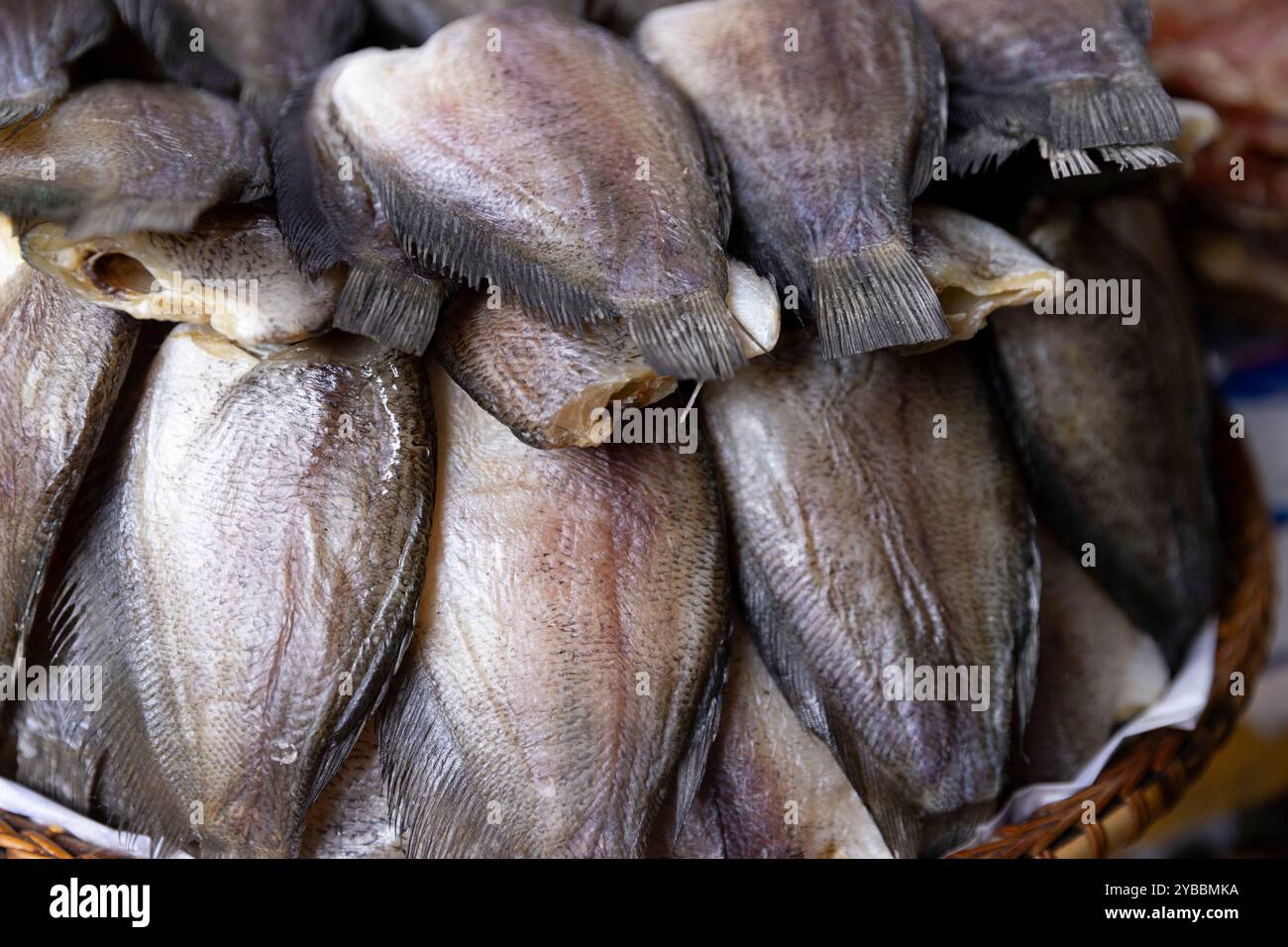 Dried fish for sale at the Central Market (Phsar Thmei) in Phnom Penh ...