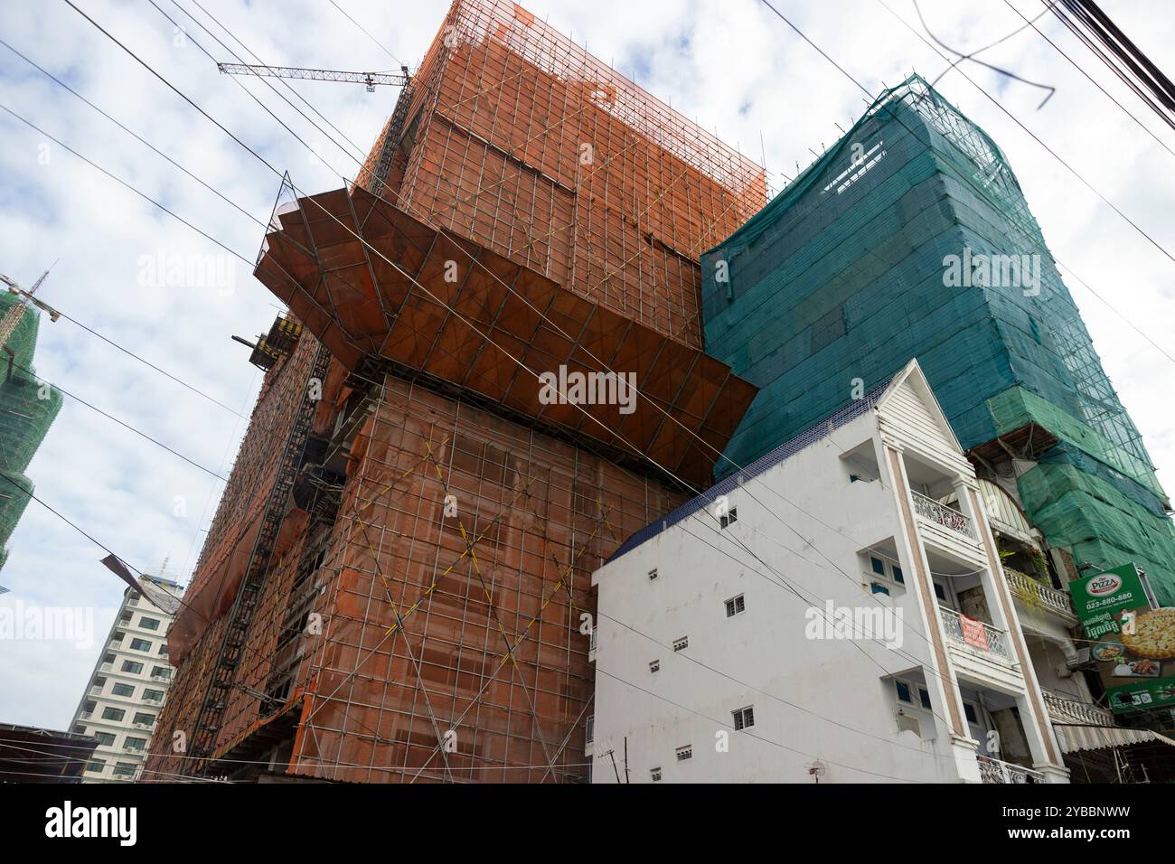 Partially constructed building in Phnom Penh, Cambodia Stock Photo - Alamy