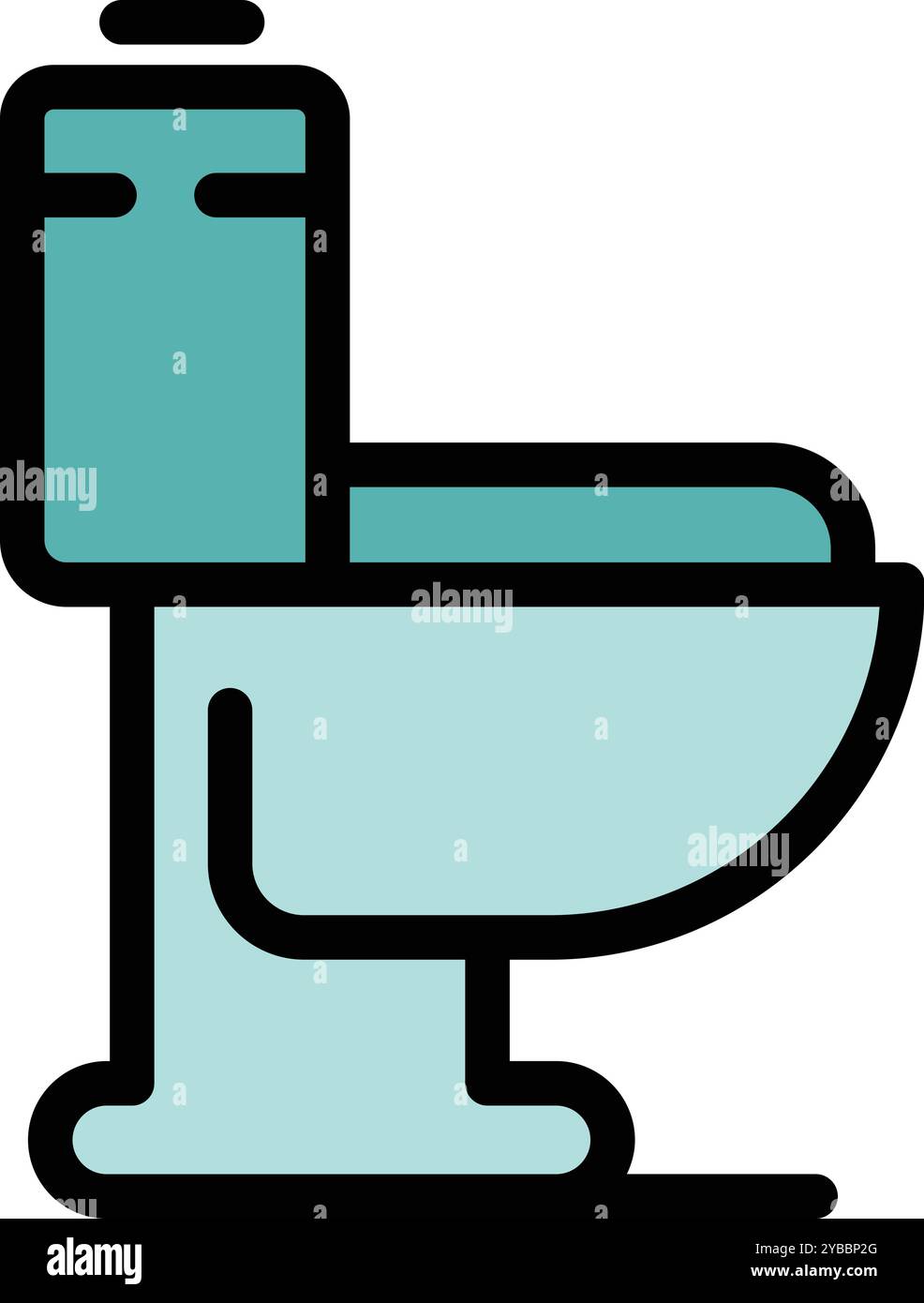 Simple icon depicting a toilet, suitable for representing bathroom ...