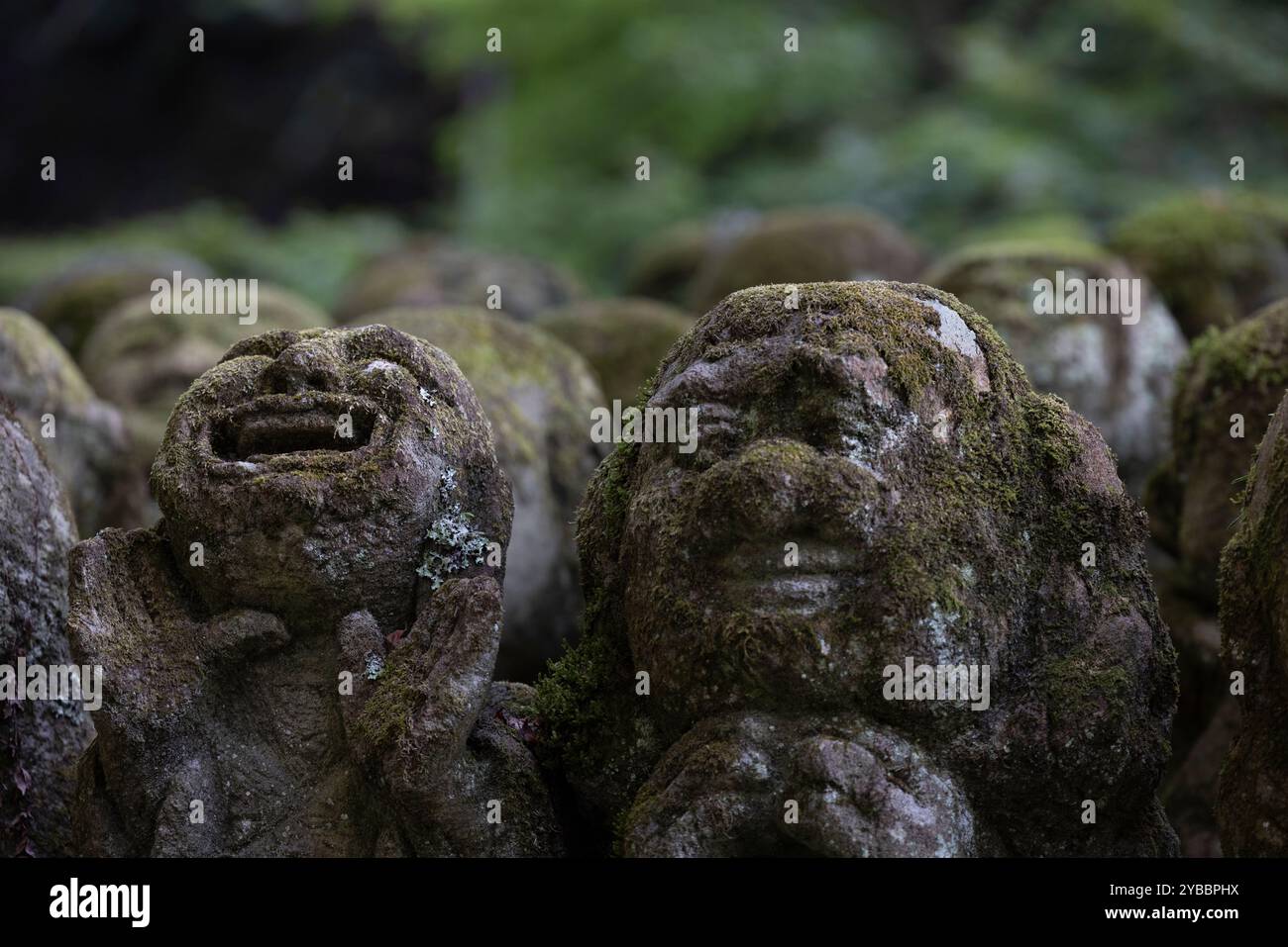 Stone Statues Guarding Kyoto's Sacred Temples Stock Photo - Alamy
