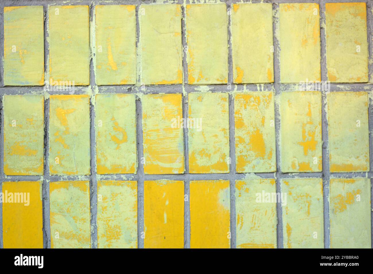 Beautiful and unusual building materials, building backgrounds. Yellow ...