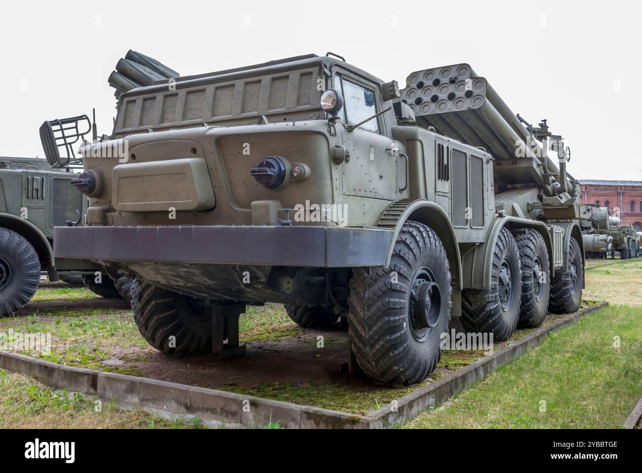 RUSSIA; SAINT-PETERSBURG - JULY 8 - Fighting machine 9P140(220 mm ...