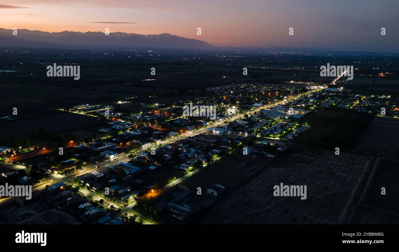 Aerial view town foot hi-res stock photography and images - Alamy
