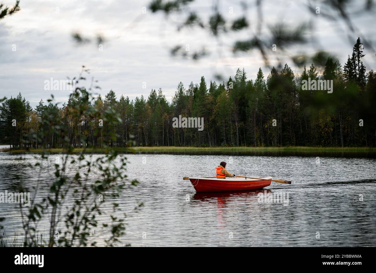 Finnish fisherman on boat hi-res stock photography and images - Alamy