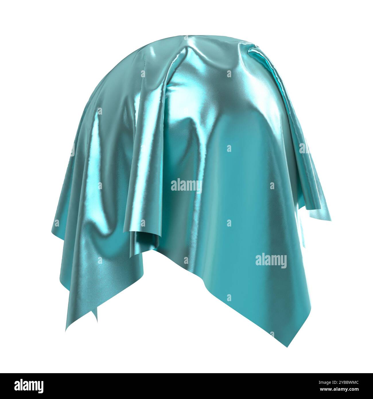 Sphere covered with velvet fabric. 3D illustration Stock Photo - Alamy