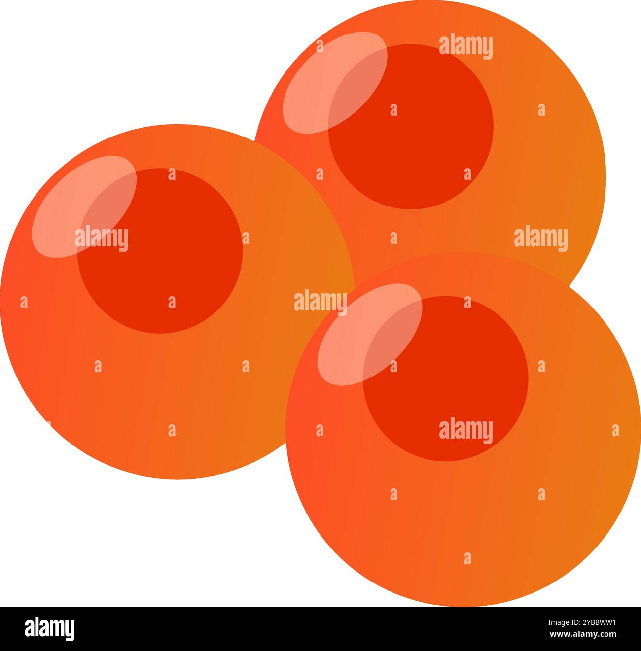 Flat design salmon roe icon. Editable vector Stock Vector Image & Art ...