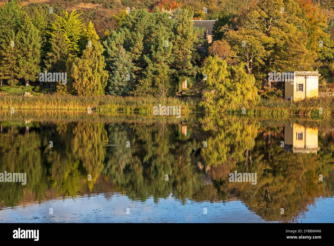 Duddingston Loch, Edinburgh, Scotland. 18 October 2024. Temperature a ...