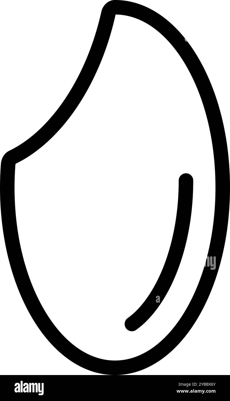 Simple rice grain icon. Editable vector Stock Vector Image & Art - Alamy