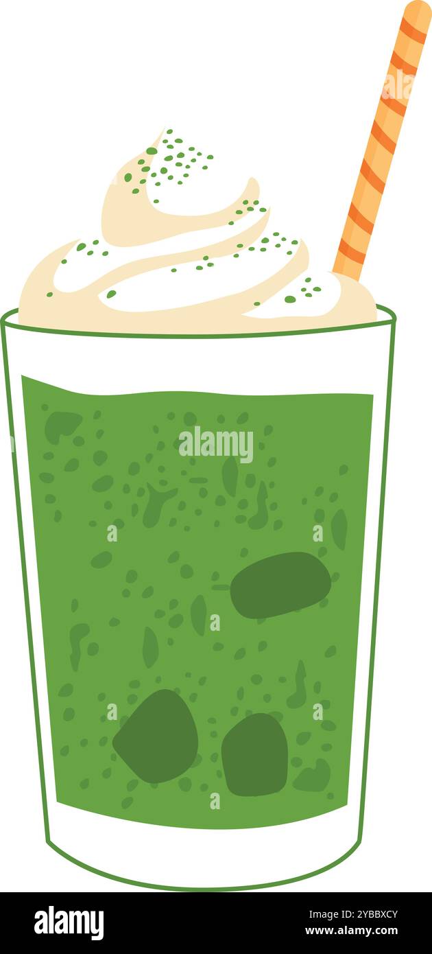 Matcha cocktail Cut Out Stock Images & Pictures - Alamy