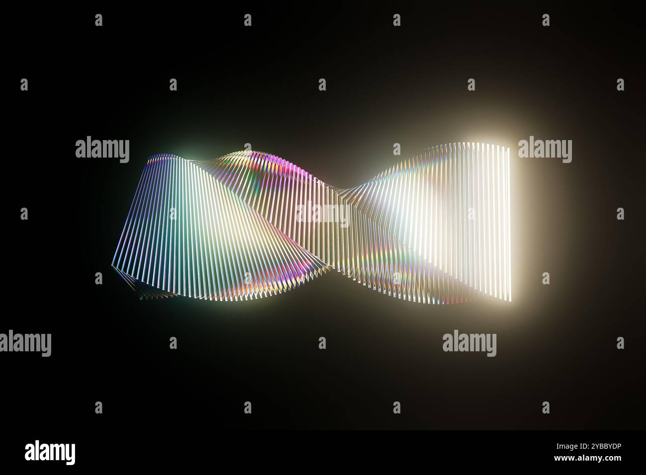 A colorful spiral with a white line in the middle Stock Photo - Alamy