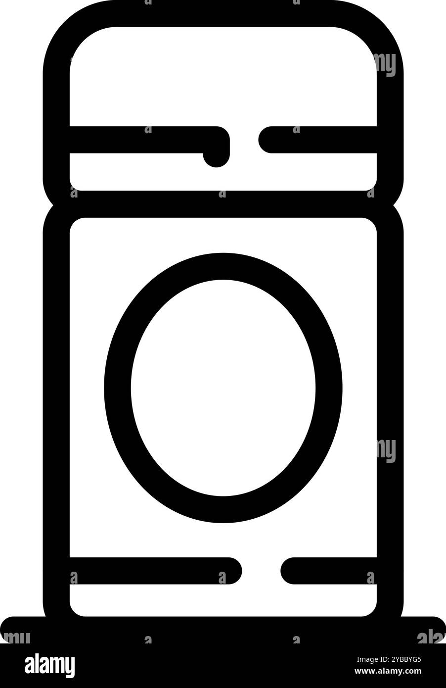 Washing machine front load icon outline vector. Laundry and washing ...
