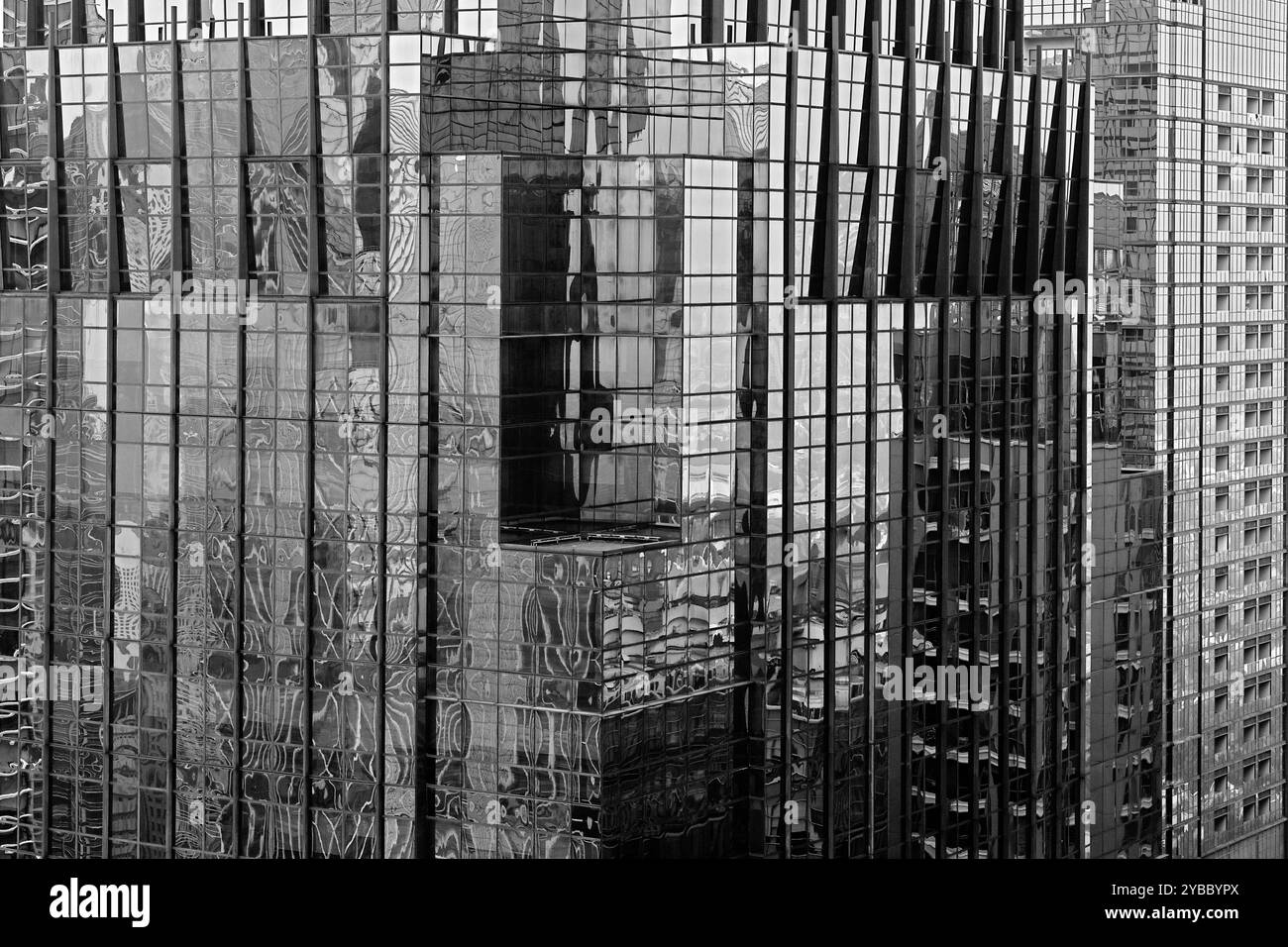 Modern mosaic reflection of glass facades on skyscrapers Stock Photo ...