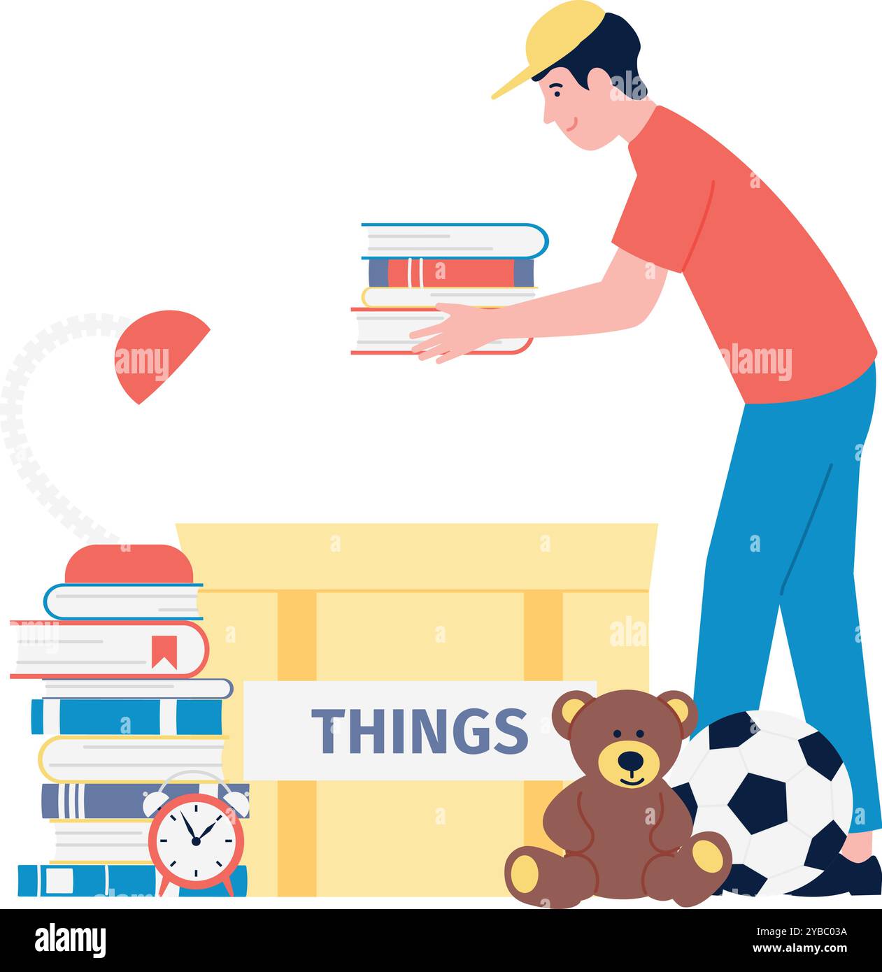 Things box charity man hi-res stock photography and images - Alamy
