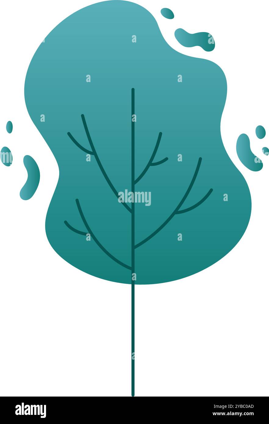 Forest tree color icon. Woodland or park plant Stock Vector Image & Art ...