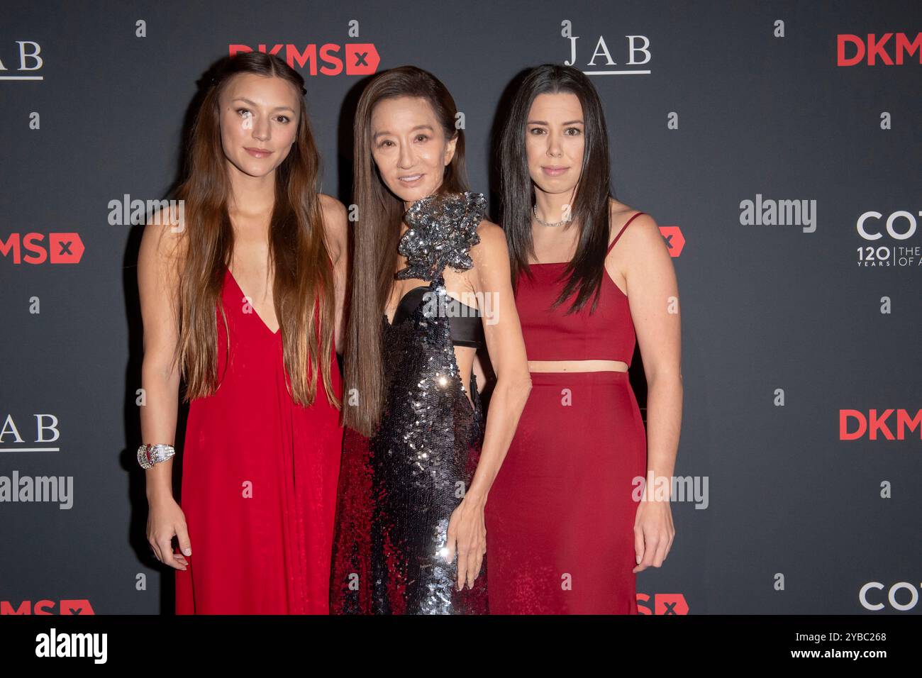 (L-R) Josephine Becker, Vera Wang and Cecilia Becker attend the 18th Annual DKMS Gala in New ...