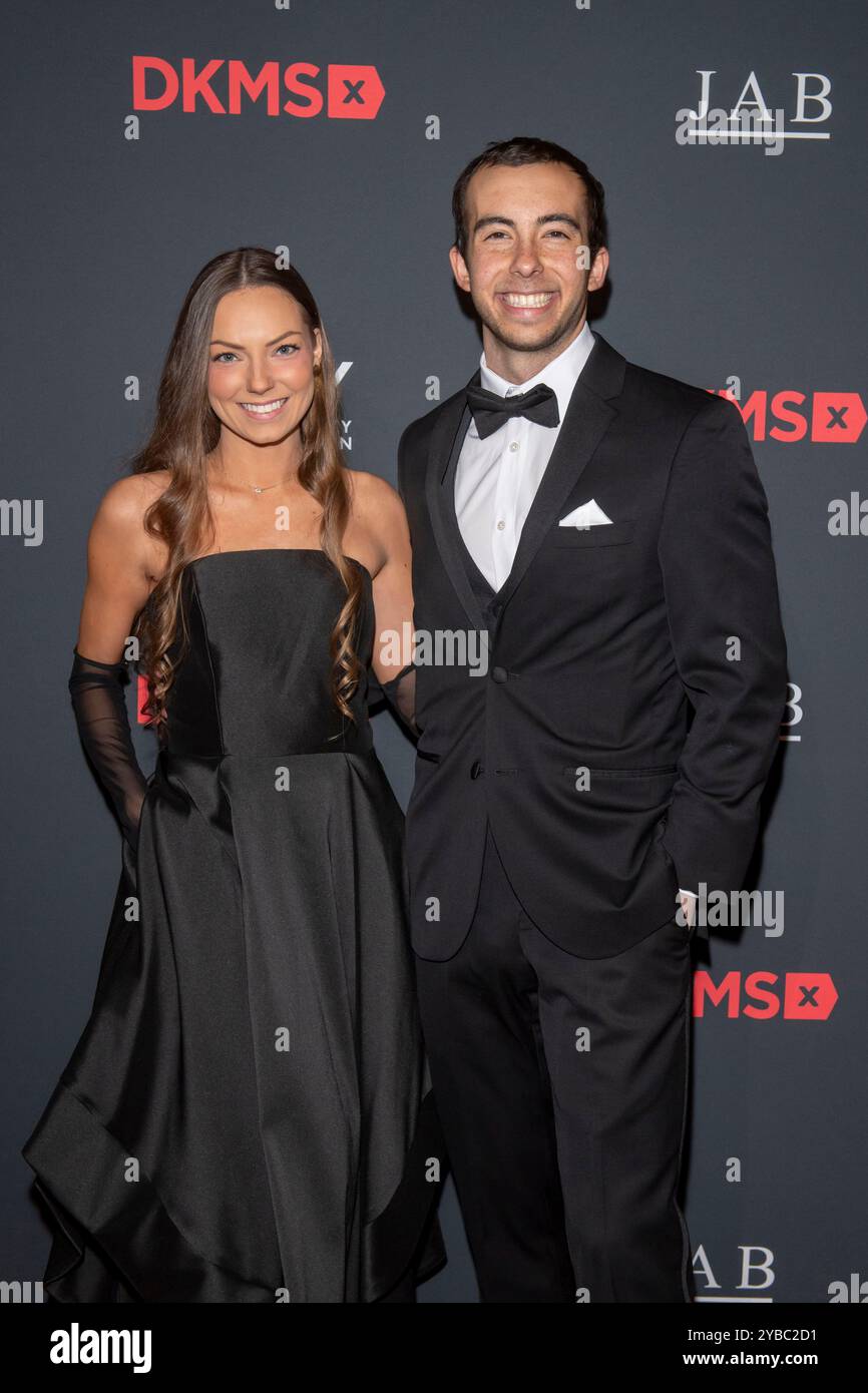 (L-R) Sarah Hepper and Jace Yawnick attend the 18th Annual DKMS Gala in ...