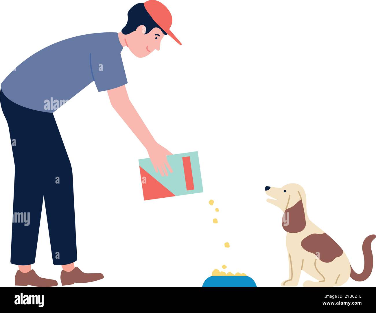 Human feeding animal Stock Vector Images - Alamy