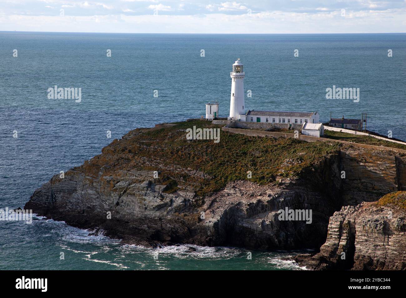 South Stack Lighthouse, South Stack Cliffs Nature Reserve, Anglesey ...
