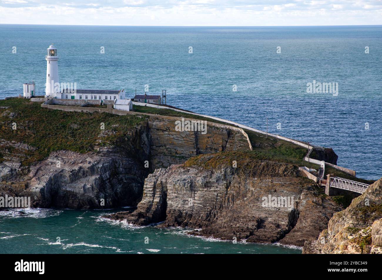 South Stack Lighthouse, South Stack Cliffs Nature Reserve, Anglesey ...