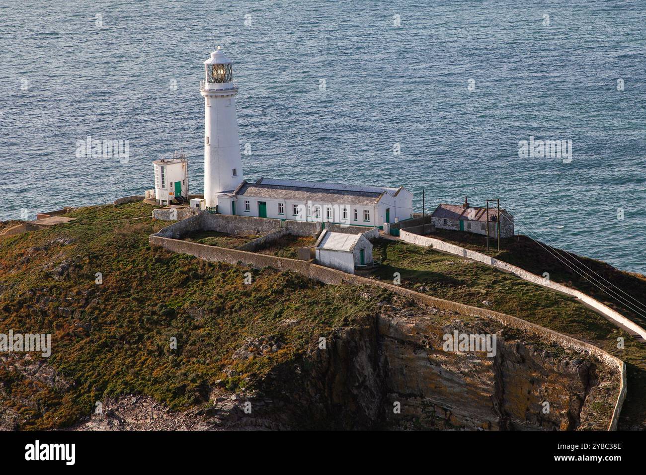 South Stack Lighthouse, South Stack Cliffs Nature Reserve, Anglesey ...
