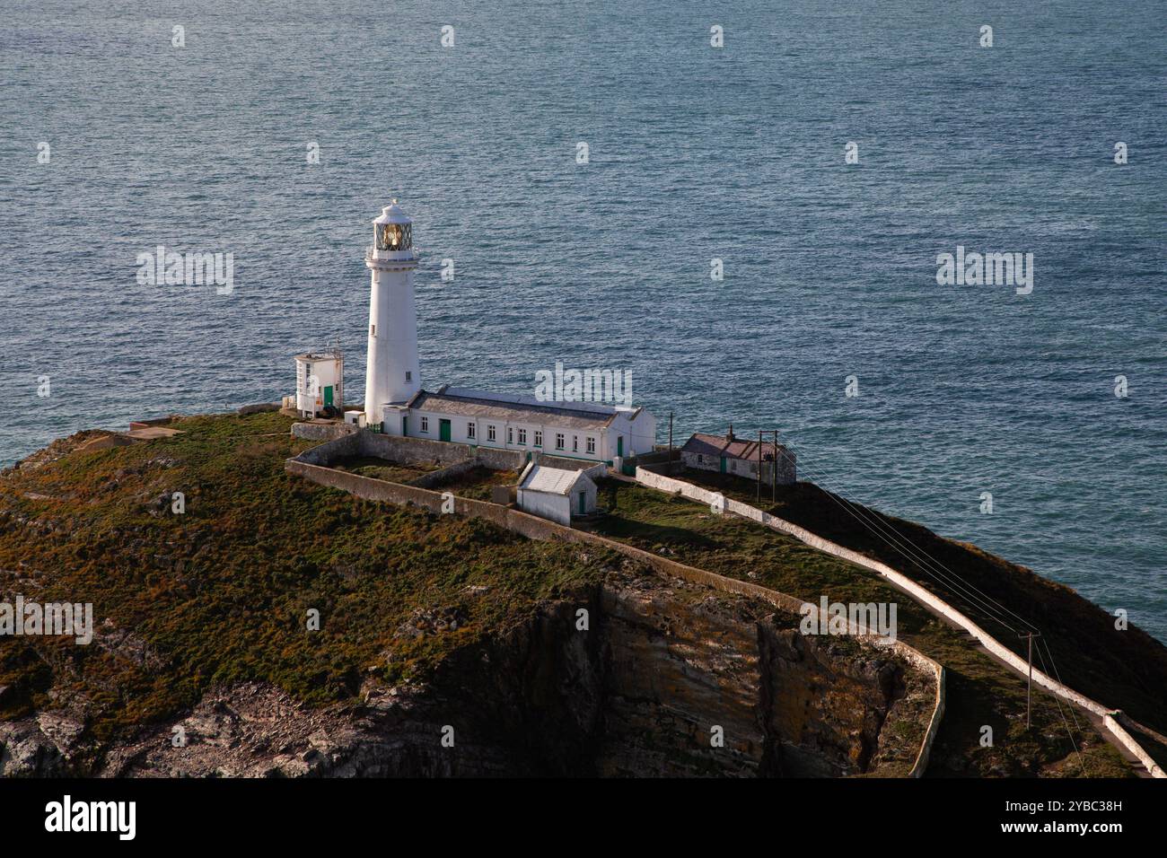 South Stack Lighthouse, South Stack Cliffs Nature Reserve, Anglesey ...