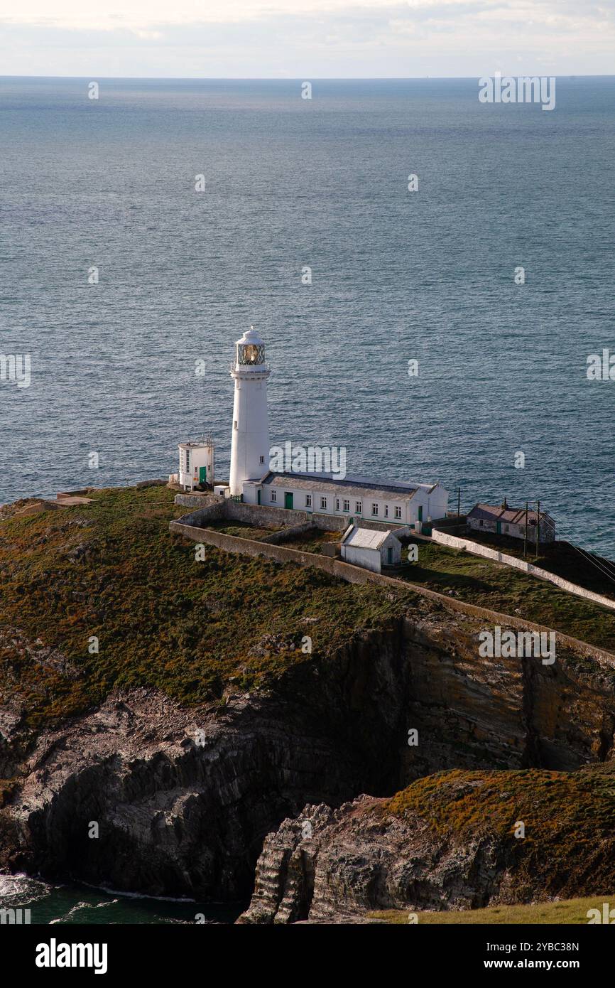 South Stack Lighthouse, South Stack Cliffs Nature Reserve, Anglesey ...