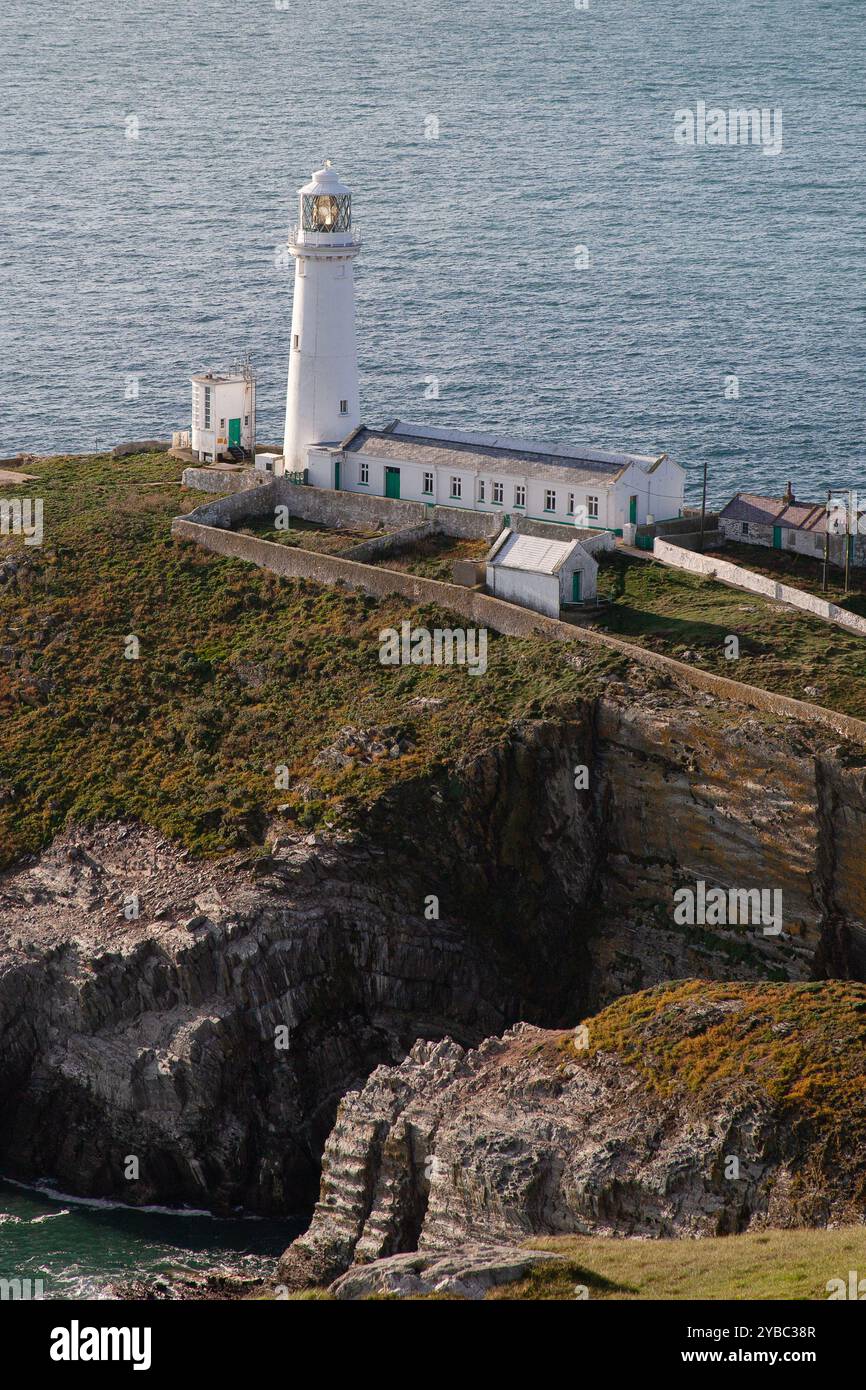 South Stack Lighthouse, South Stack Cliffs Nature Reserve, Anglesey ...