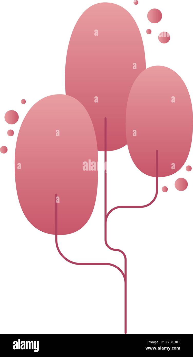 Stylized tree icon. Trendy nature color symbol Stock Vector Image & Art ...