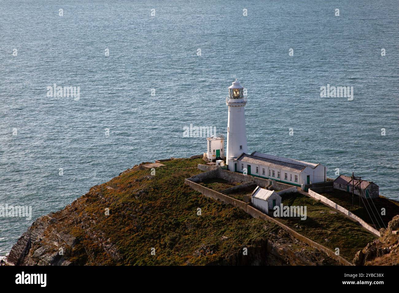 South Stack Lighthouse, South Stack Cliffs Nature Reserve, Anglesey ...