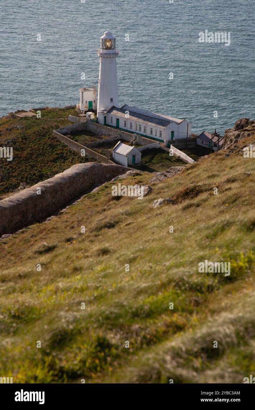 South Stack Lighthouse, South Stack Cliffs Nature Reserve, Anglesey ...