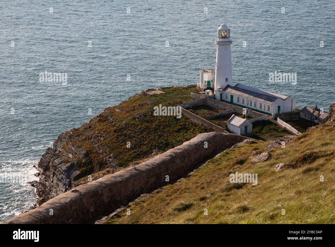 South Stack Lighthouse, South Stack Cliffs Nature Reserve, Anglesey ...