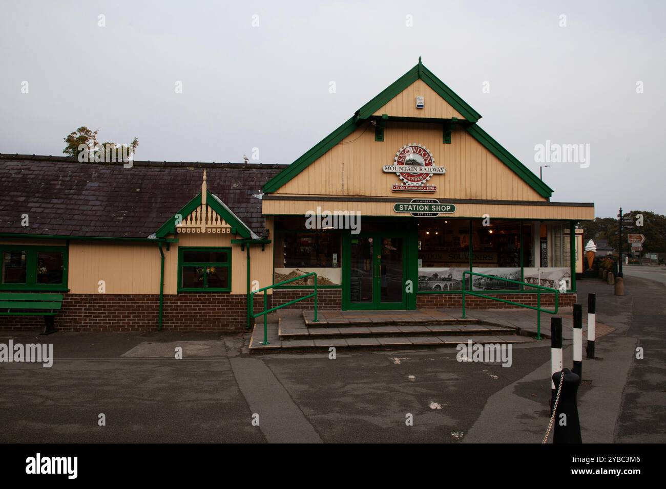 Snowdon Mountain Railway station in Llanberis, Gwynedd, north-west ...