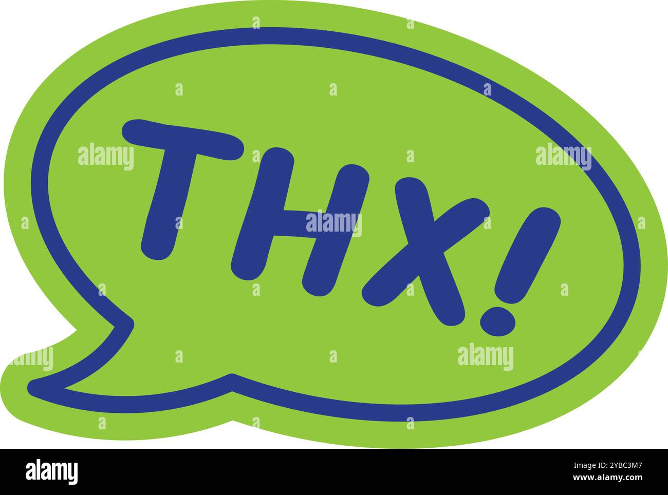 Thx label. Thanks sticker in comic bubble shape Stock Vector Image ...