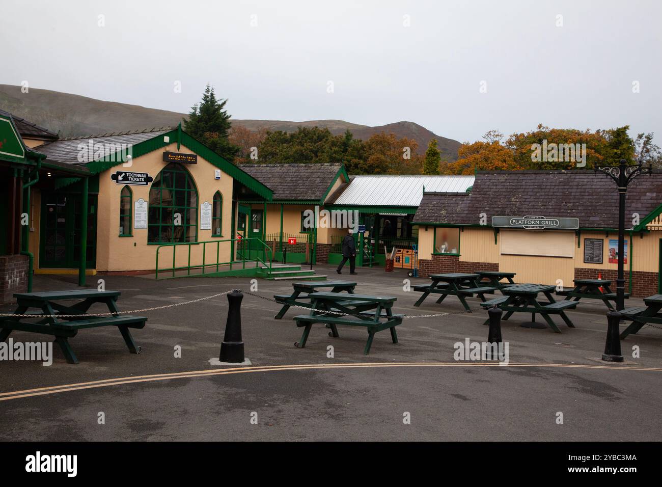 Snowdon Mountain Railway station in Llanberis, Gwynedd, north-west ...