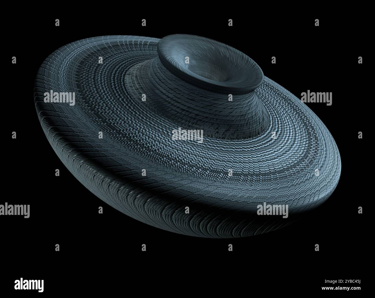 A detailed industrial component with a wide, conical shape, likely part ...